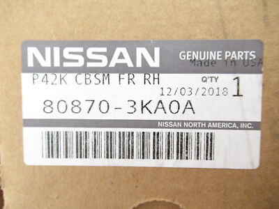 Genuine Nissan 80870-3KA0A Passenger R Front Lower Door Molding 13-19 ...