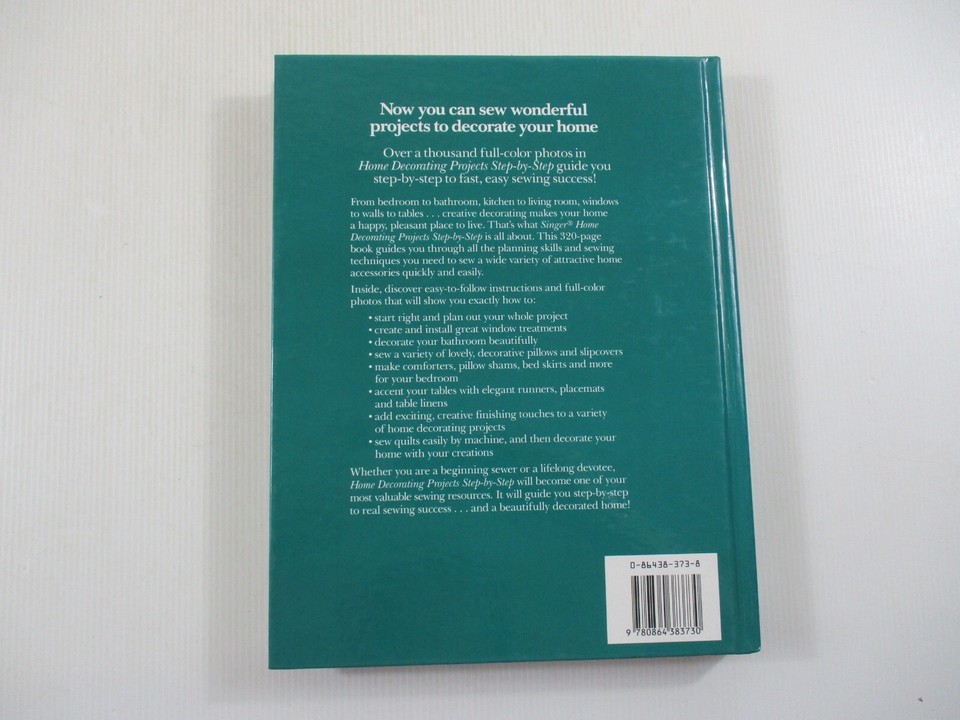 Singer Home Decorating Projects Reader's Digest - Pictorial Hard Cover ...