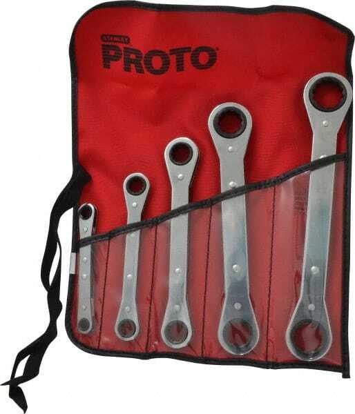 PROTO J1190A Ratcheting Wrench Set Double Box End for sale online | eBay