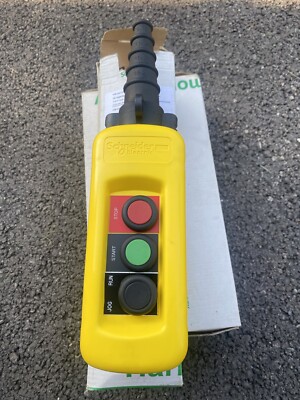 Schneider Electric XACA03H7 3 Button Pendant Control Station Run Jog | eBay