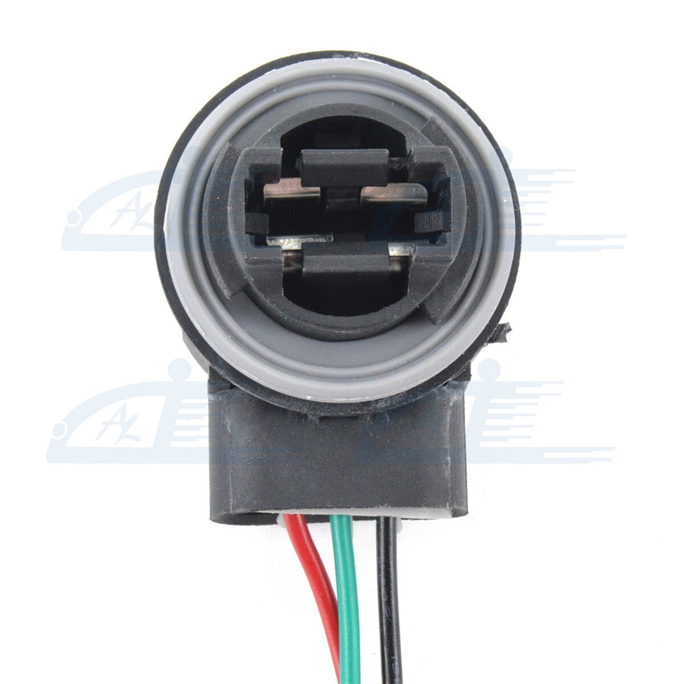 2x 3157 3357 4157 3057 3457 LED Bulb Brake Turn Signal Light Socket ...