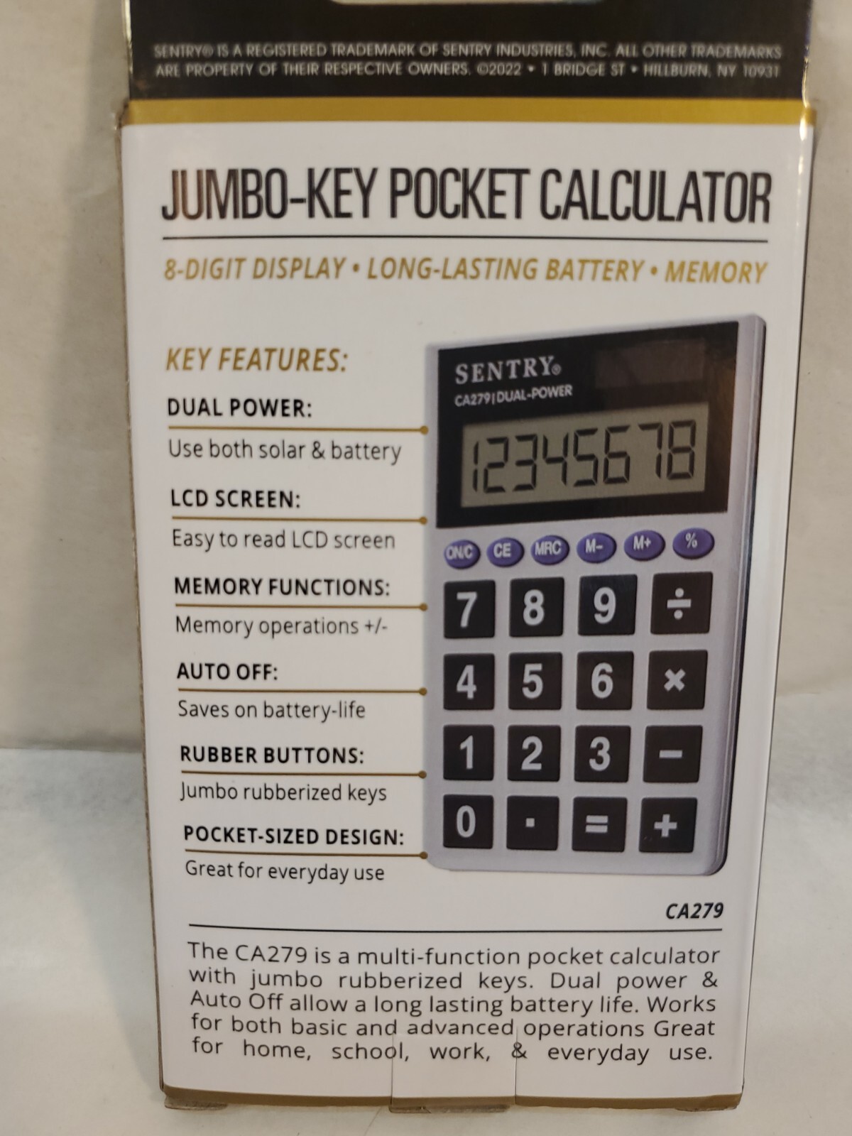 Jumbo Key Pocket Calculator No Ca279 Sentry Group 3pk for sale online ...