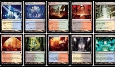 MTG Set of 10 Different Dual Bounce Lands *NM* English Magic the ...