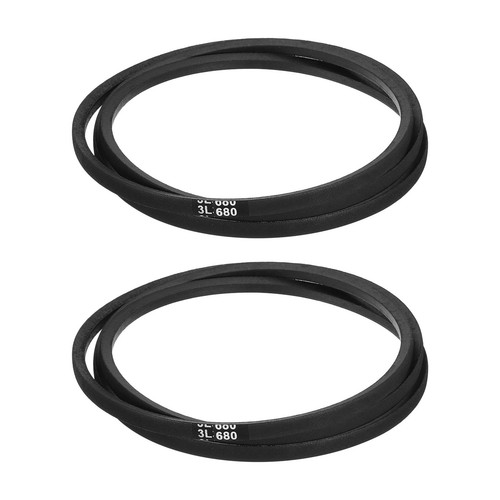 2Pcs 3L680 Classic Wrapped Rubber V-Belt, 68"(1727mm) Outside ...