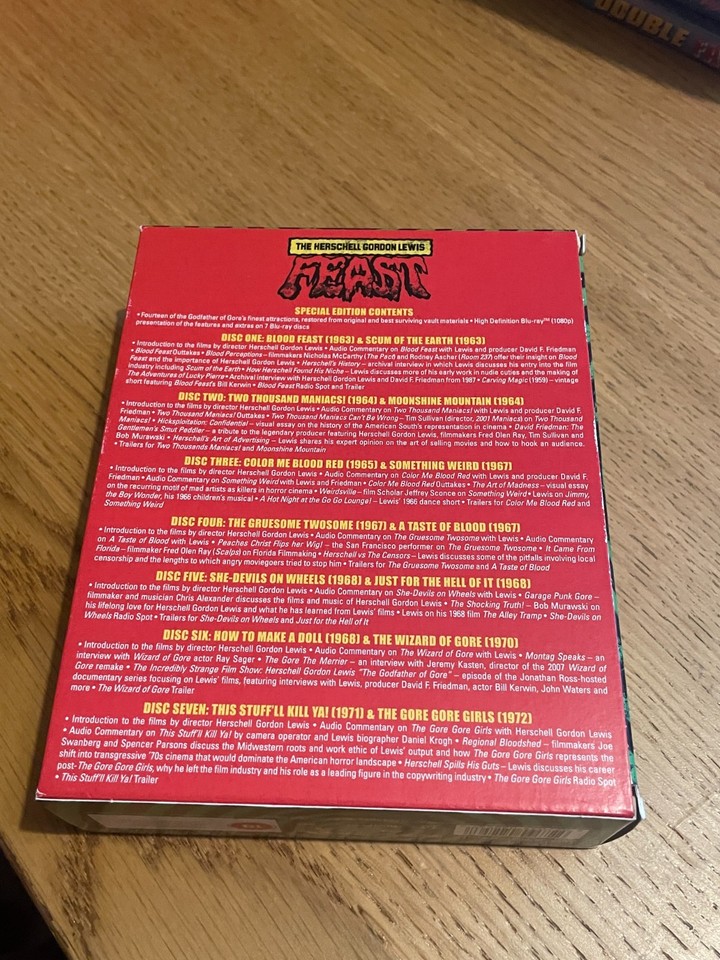 The Herschell Gordon Lewis Feast (Arrow Video Blu-ray Boxset) - 7 disc ...