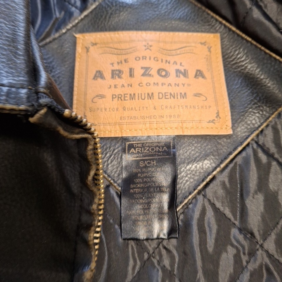 The Original Arizona Jean Company Faux Leather Jacket, Size XL | eBay