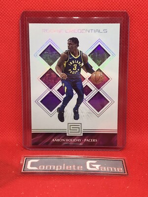 2018-19 Status Basketball ROOKIE CREDENTIALS Holo Aaron Holiday Rookie ...