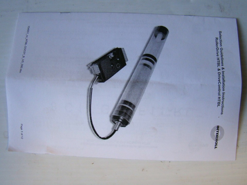 Interroll Roller Drive HTBL, 8.C16.P28.F11-27.50 | eBay
