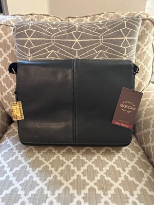 Boconi Nashville Leather Slim Messenger Bag | eBay