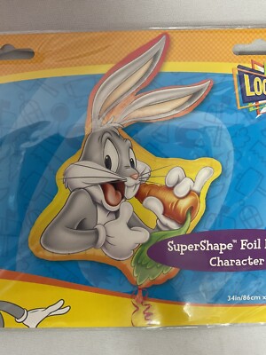 Vintage / Retro Looney Tunes Bugs Bunny Mylar Balloon 34”x28” | eBay