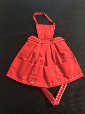 Vintage Barbie Red Apron 1962-1963 with White Barbie Tag | eBay
