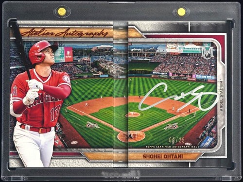 2023 Shohei Ohtani Topps Museum Collection Atelier on card Auto Booklet ...