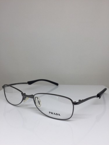 New Authentic Prada VPR 76C EYEGLASSES Folding C. 5AV-2N1 Dark Gunmetal 53-18mm | eBay
