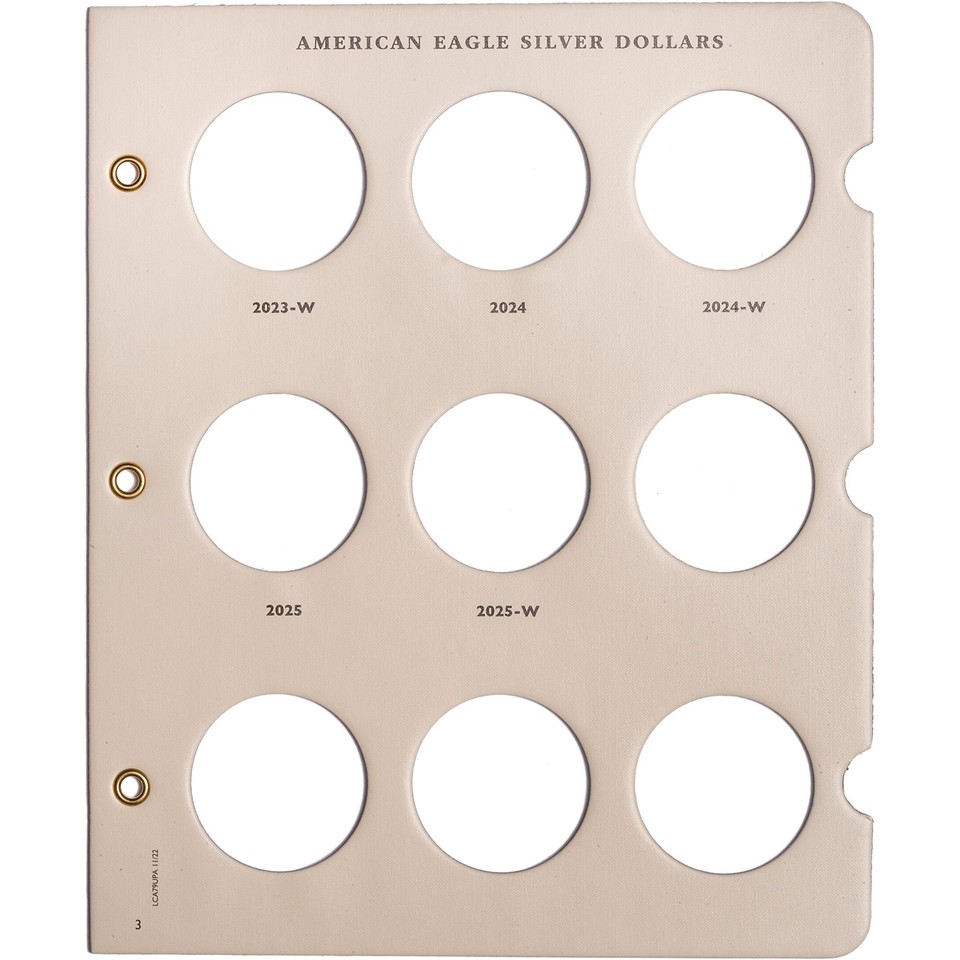 2015-Date American Eagle Silver Dollar Coin Album Volume 2 Littleton ...