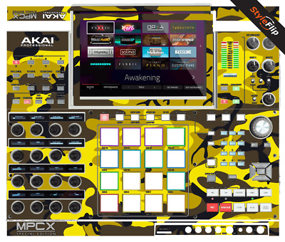 Akai MPC-X SE Skin | Camo Yellow | Protective Decal | StyleFlip Skins ...