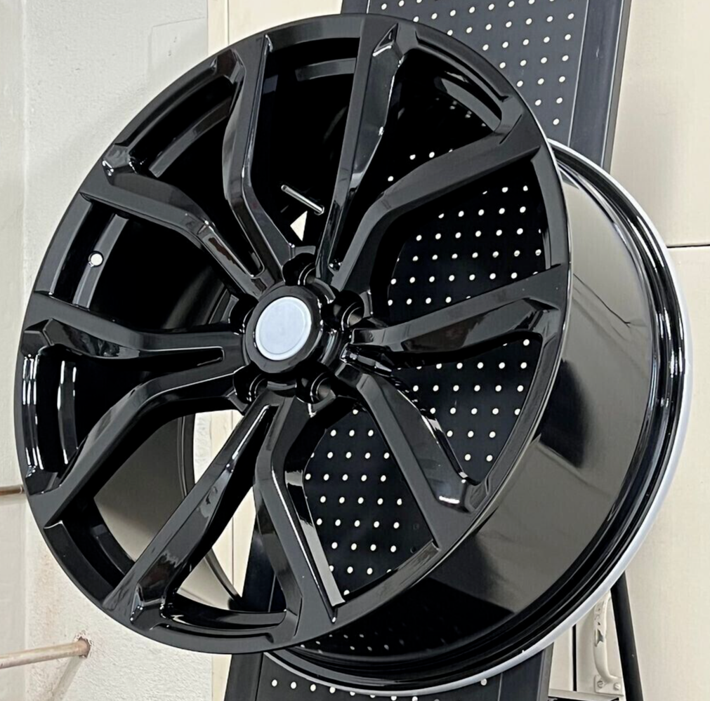 22" GLOSS BLACK SVR STYLE RIMS WHEELS FITS RANGE ROVER SPORT SE HSE | eBay