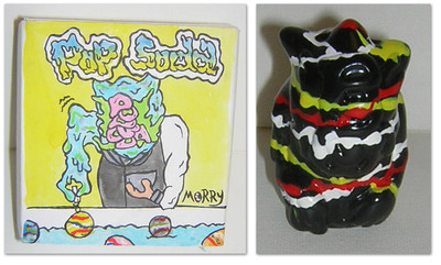 POP SODA VINYL 2.5" TALL FINGER PUPPET FIGURE WITH COOL HAND PAINTED ...