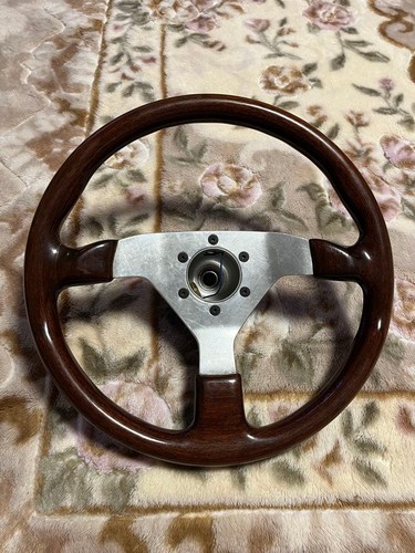 Vintage 1989 Momo wood steering wheel, made in Italy, used from Japan ...