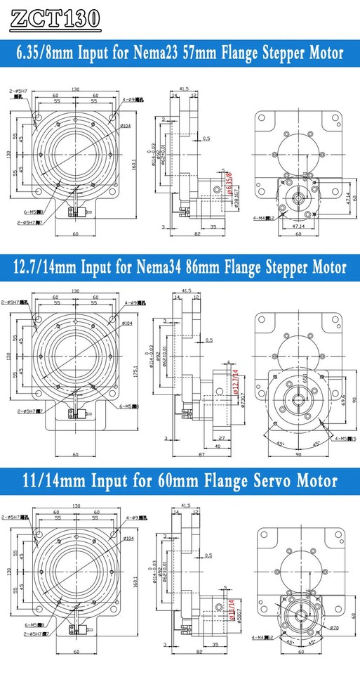CNC Hollow Rotary Actuator 360 Circular Positioner Replace DD motor Cam ...
