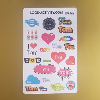 Stickers personnalisés Tom | eBay