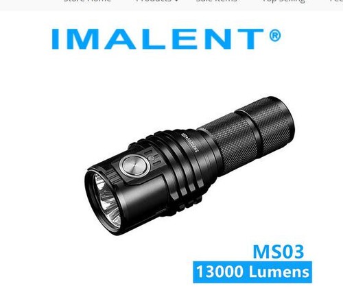 IMALENT MS03 13000 Lumens 3x 42W LEDS Powerful Mini Flashlight EDC ...