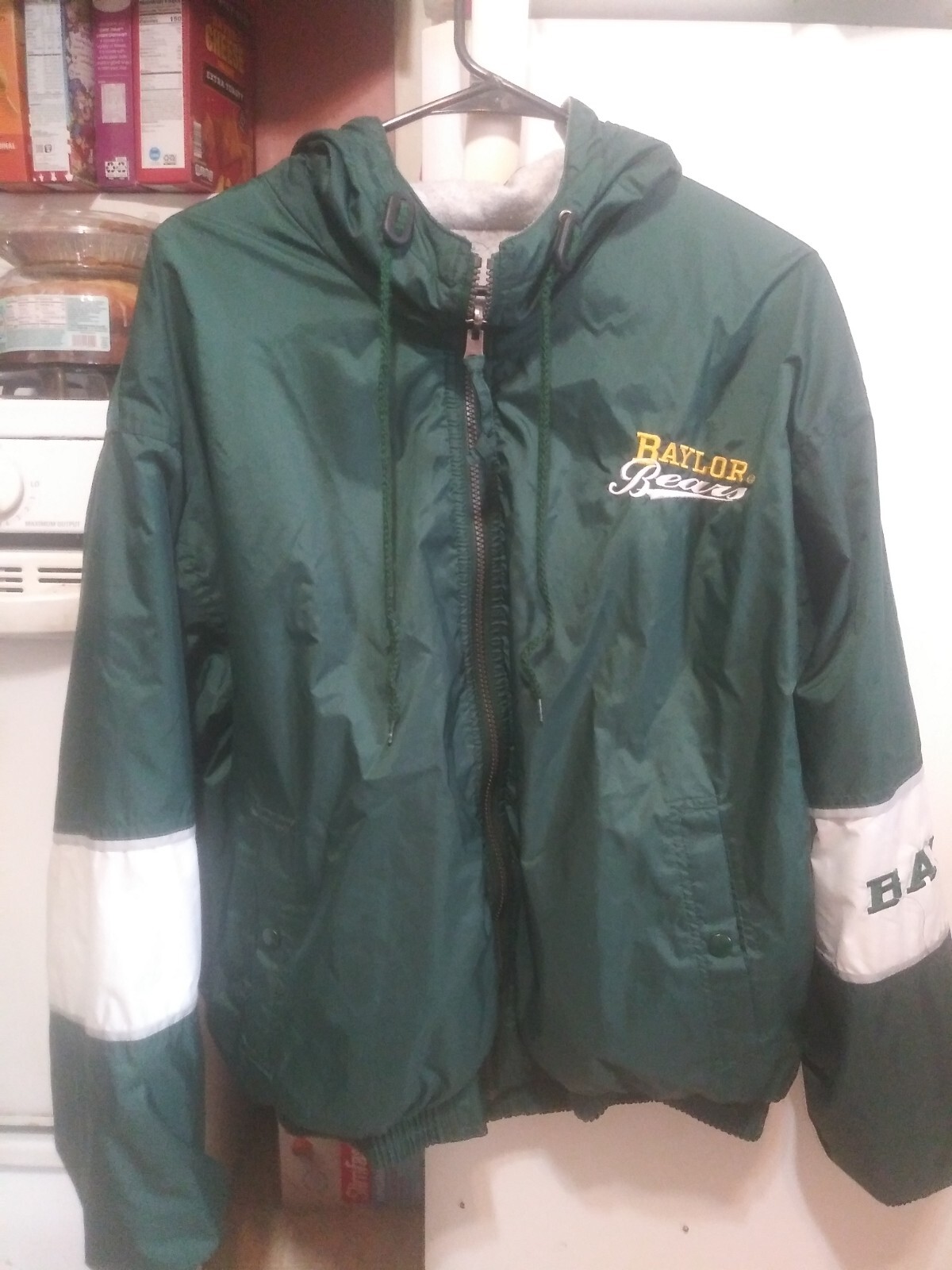 Baylor Bears Hoodie/Windbreaker Reversible Jacket XL | eBay