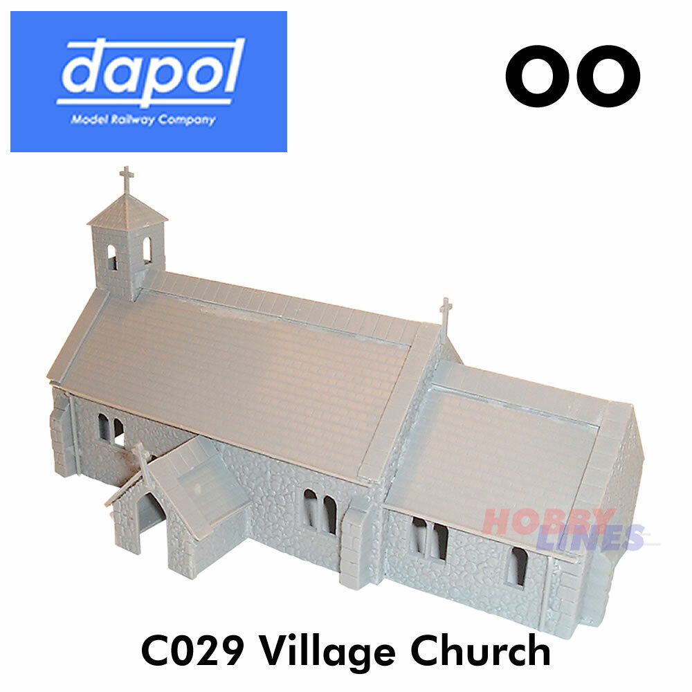 VILLAGE CHURCH Model Railway KitMaster building Kit Dapol OO Gauge C029 ...