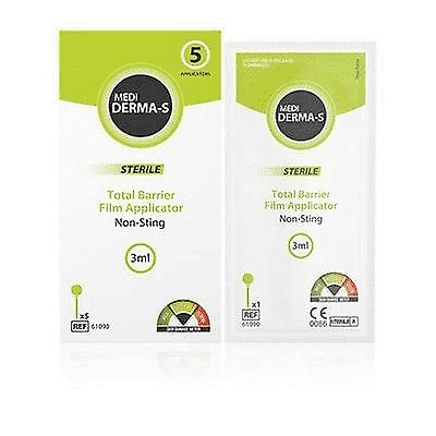 2 x Medi Derma-S Total Barrier Film Applicator 3ml - Non Sting (2 Packs ...