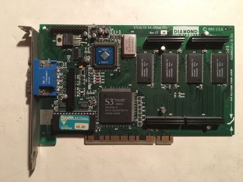 DIAMOND MULTIMEDIA STEALTH 64 VRAM PCI V3.0 REV C7 FCC# FTUPCI968524 S3 ...