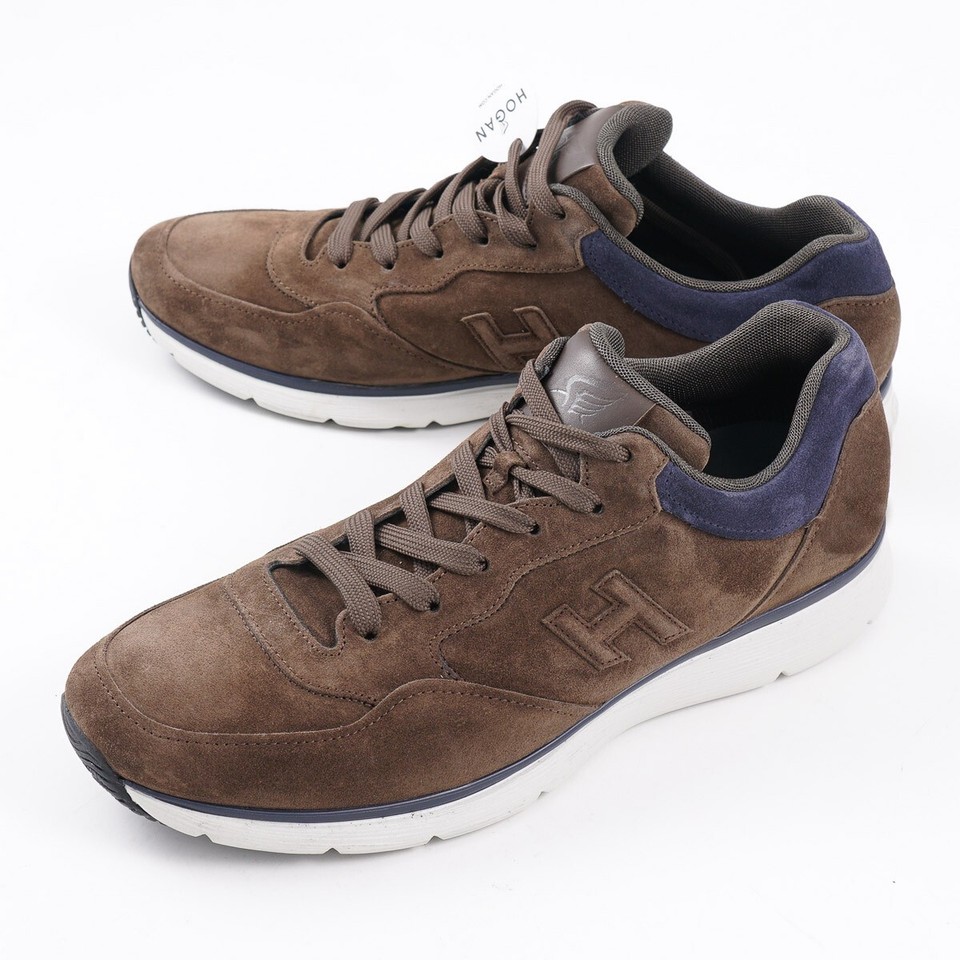 Hogan by Tod's Brown-Navy Calf Suede Sneakers US 11 (It 10/Eu 44) Shoes ...