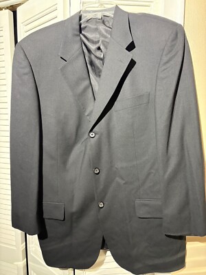 Britches of Georgetown Sport Coat Black Size 50 R 100% Wool | eBay
