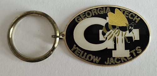 Vintage Georgia Tech Yellow Jackets KeyChain Solid Brass | eBay