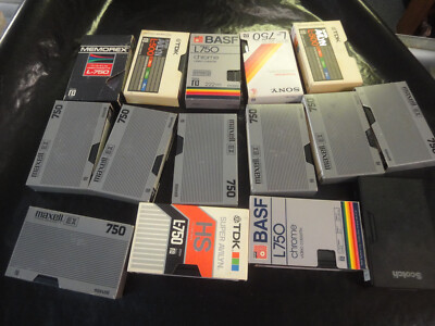 14 lot vintage L750 beta video cassette tapes TDK Sony Memorex BASF | eBay