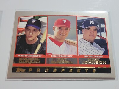 PAT BURRELL / Nick Johnson / DURAZO 1999 Topps Prospects #204. PHILLIES ...