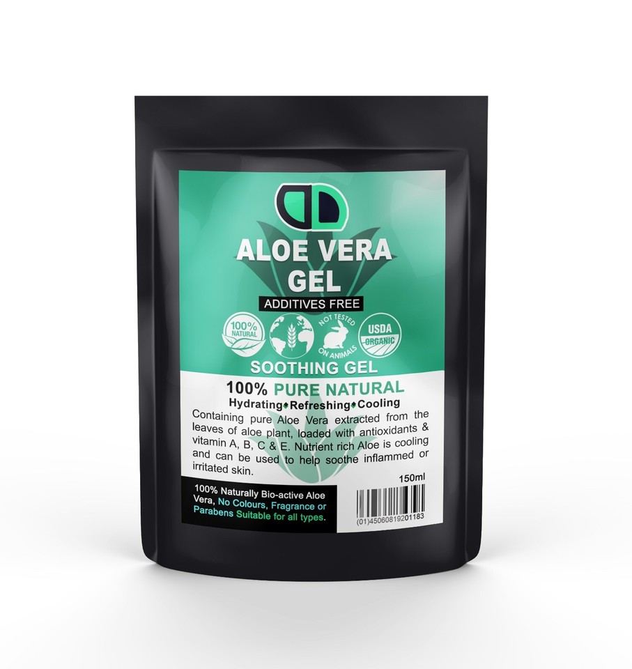 Aloe Vera Gel 100% Naturally Bio-Active Aloe Vera - Various Sizes ...