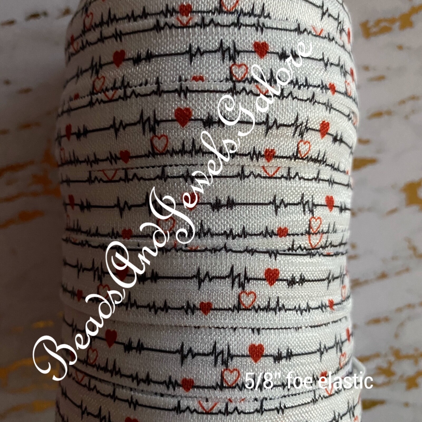 Heartbeat foe inspired heartbeat elastic heartbeat hair tie ekg foe ...