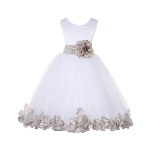 Wedding Flower Girl Dress Birthday Girl Dresses Gradation Pageant Rose ...