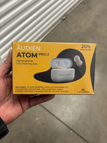 Audien Atom Pro 2 Wireless Rechargeable Hearing Aid New, Sealed | eBay