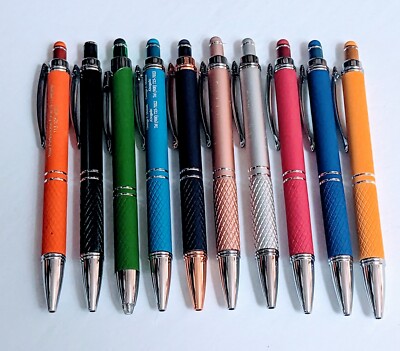 10ct Lot Misprint Metal Retractable Soft Cross-Grip Stylus Pens: MIXED ...