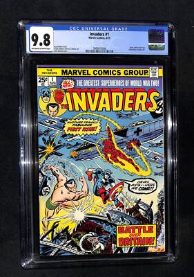 Invaders #1 CGC 9.8 Captain America Namor Classic Marvel Comic Book ...