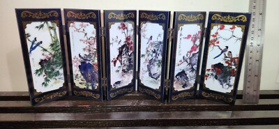 6 Panel Divider, Mini Folding Screen, Chinese Mini Desktop Folding ...