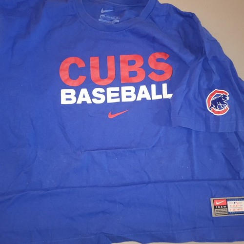 Chicago Cubs Nike Team Blue Shirt Mens 2XL MLB Genuine Merchandise ...