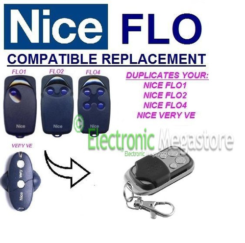 NICE FLO1, Nice FLO2, FLO4, COMPATIBILE RADIOCOMANDO TELECOMANDO 433,92MHz | eBay