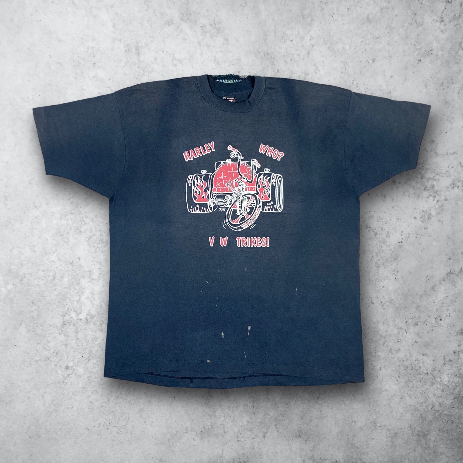 RARE Vintage 90s Harley Who VW Trikes Motorcycle T-Sh… - Gem