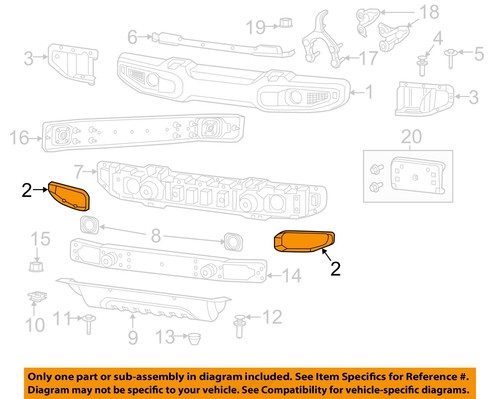 Jeep CHRYSLER OEM 2018 Wrangler Front Bumper-Trim Bezel Right ...