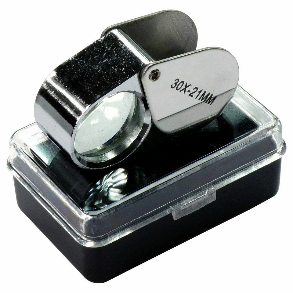 3pc Jewelers Eye Loupe Set 10X 30X + 10X-20X DUAL Magnifying Reading ...