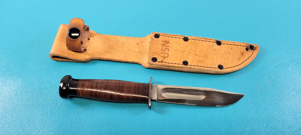 RARE WWII CASE Fighting Commando Utility Knife + USN Boyt Sheath 1st ...