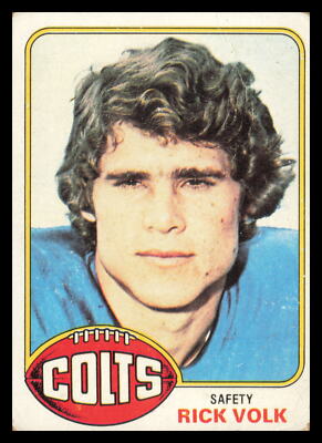 1976 Topps Football #371 Rick Volk Baltimore Colts | eBay