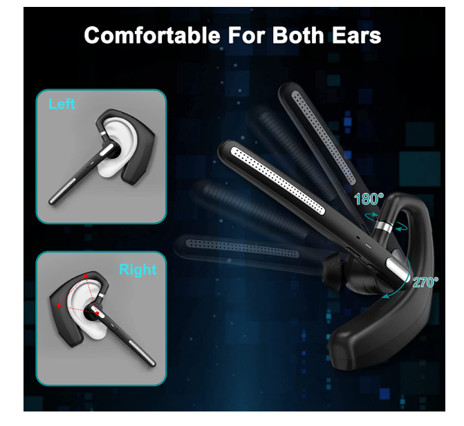 Trucker Wireless Mic Blue Parrot Bluetooth Noise Cancelling Headset ...