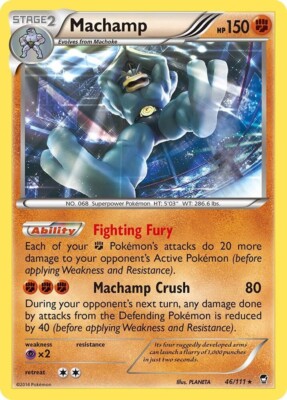 Machamp - 46/111 - Furious Fists - Pokemon TCG - LP - Holo Rare | eBay